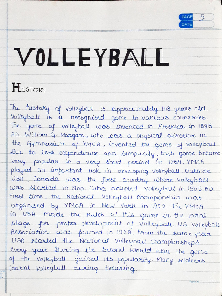 P.Ed 11th Project Volleyball | PDF