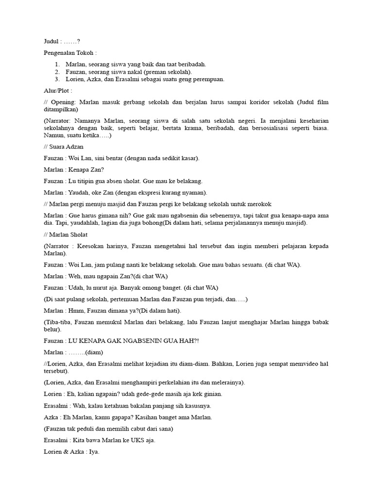 Script Film STS PKN | PDF