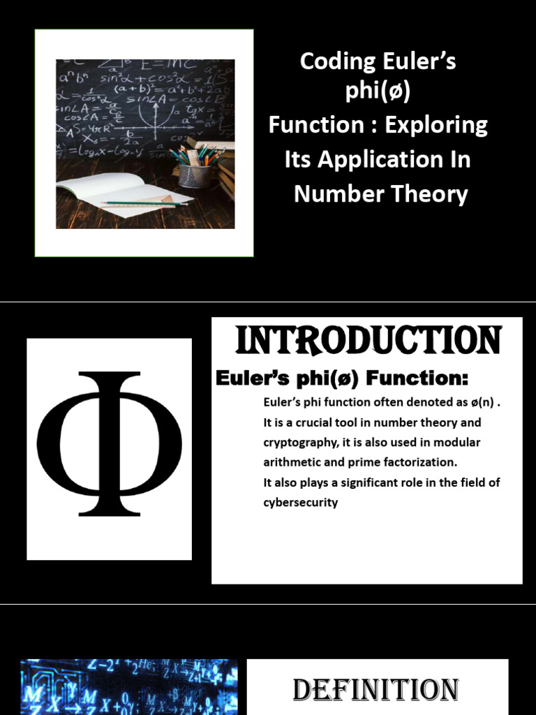 Euler's Phi Fuction | PDF