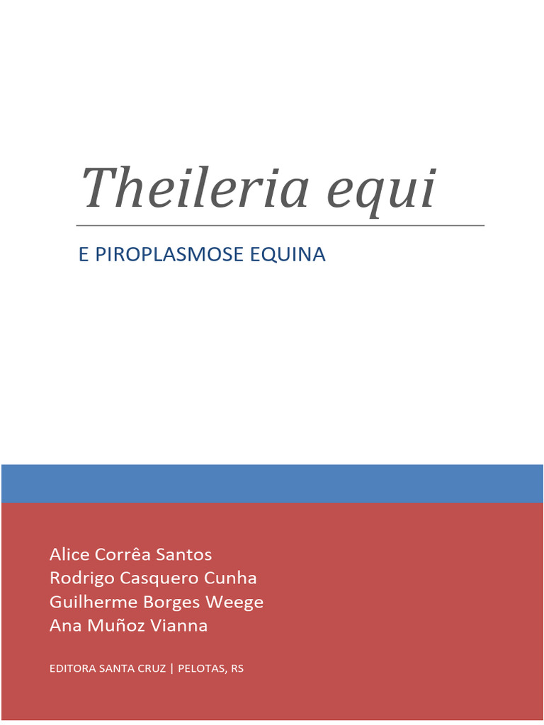 Theileria equi y Piroplasmosis Equina | PDF