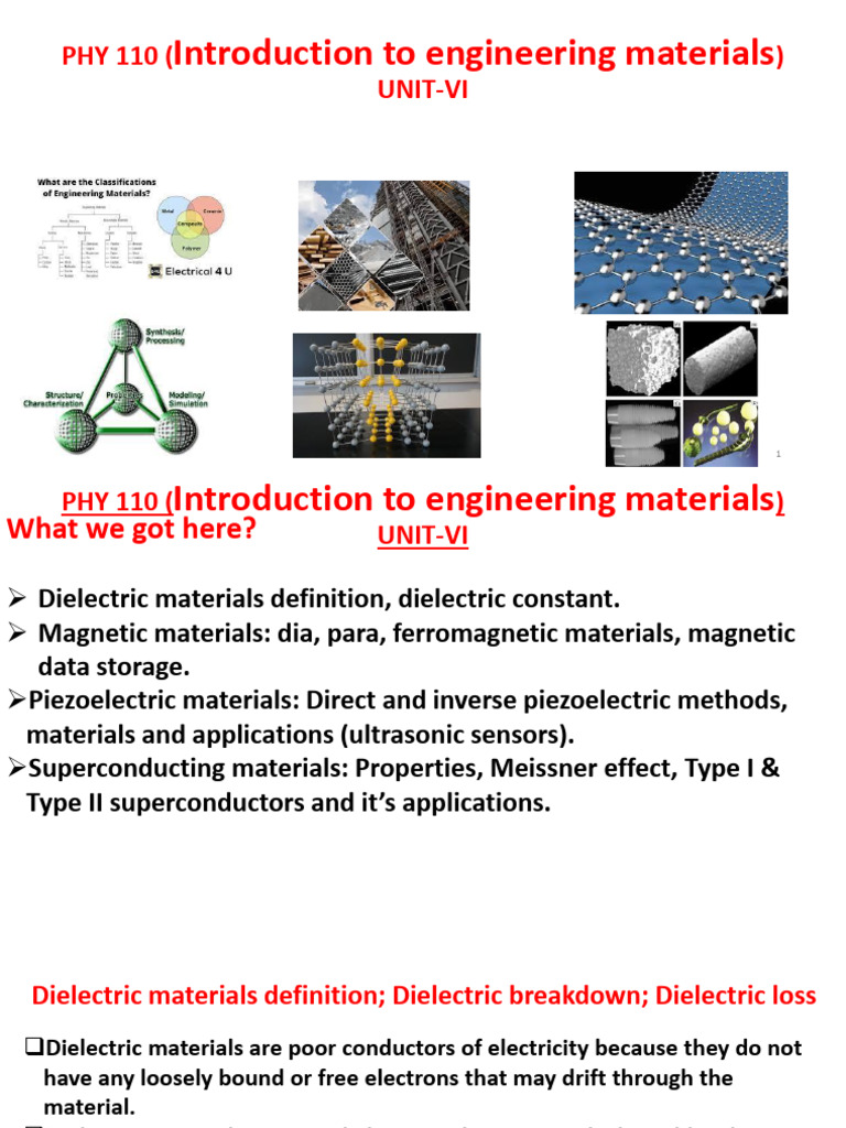 Superconductors and Engineering Materials | PDF | Superconductivity ...
