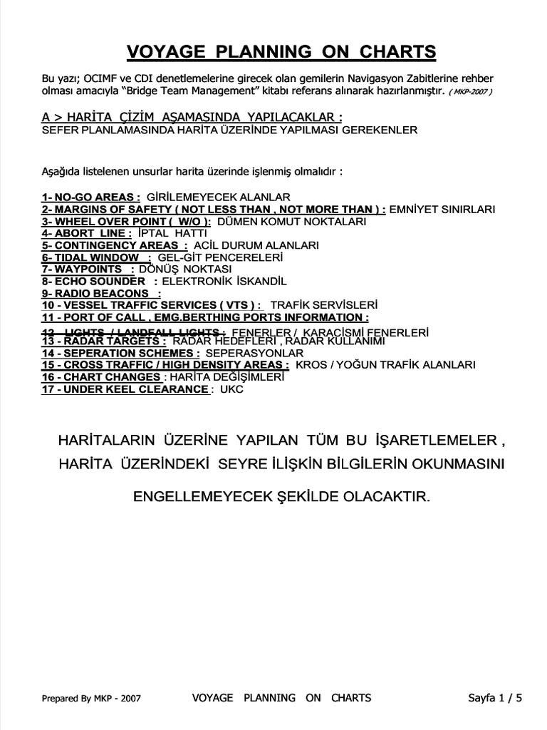 Voyage Plani Yapma | PDF