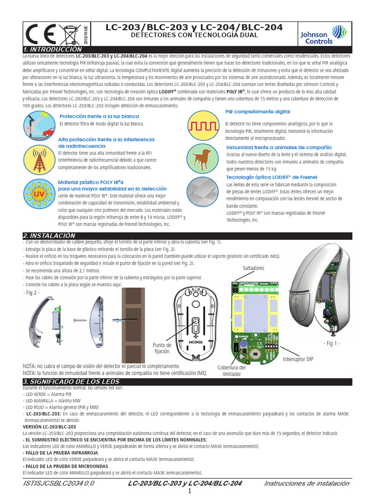 istisjcsBLC2034 003_LC-203_BLC-203_LC-204_BLC-204 Installation Instructions Spanish | PDF ...