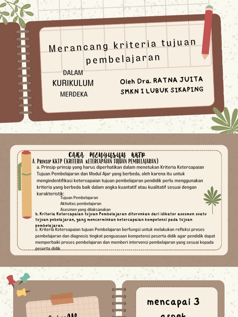 Kriteria Ketercapaian Tujuan Pembelajaran | PDF