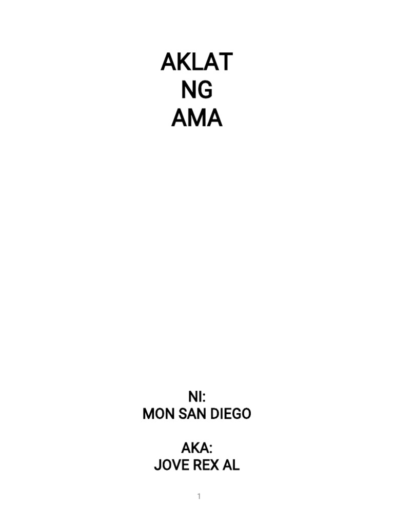 Aklat NG Ama | PDF