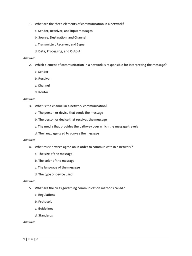 Ch3 Ques | PDF | Osi Model | Computer Network