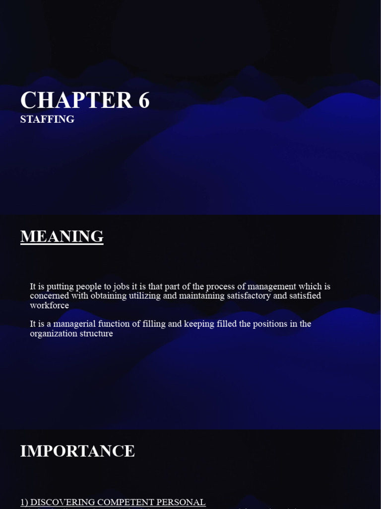 Staffing CH 6 BST | PDF