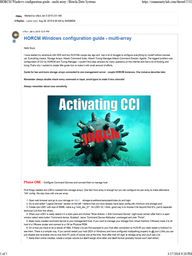 Horcm | PDF | Computer File | Ip Address