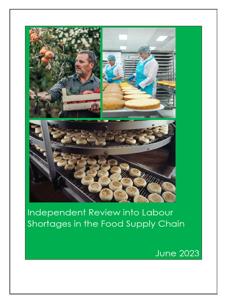 Independent Review Into Labour Shortages in The Food Supply Chain June ...