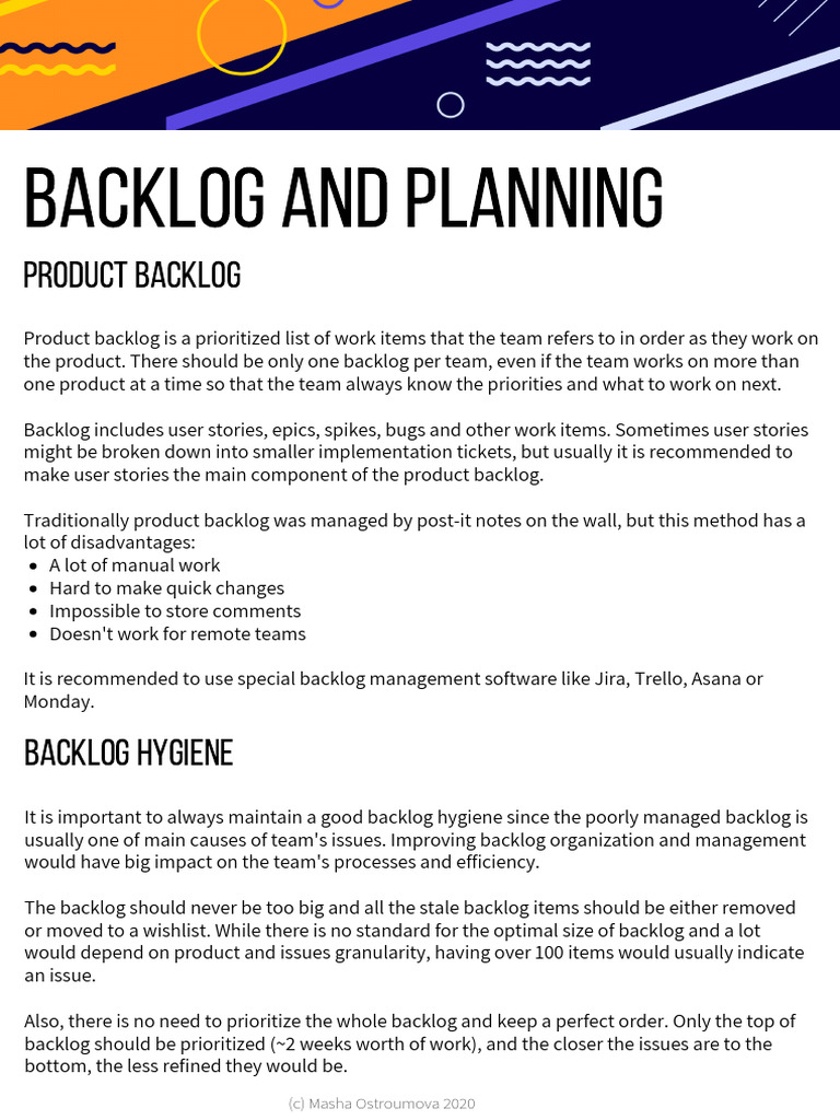 Chapter5 Agile+Guidebook+part+5+-+Backlog+and+Planning | PDF ...