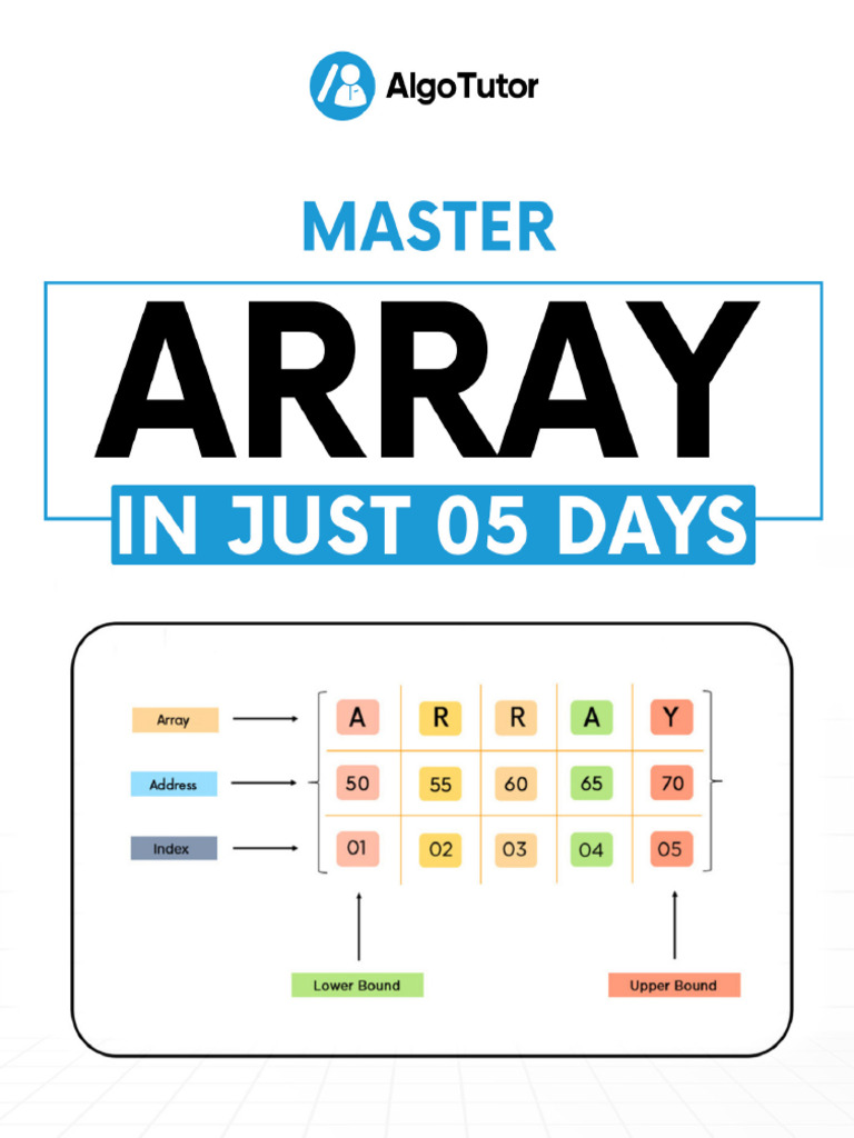 Array Mastering in 5 Days | Download Free PDF | Computer Programming | Mathematics