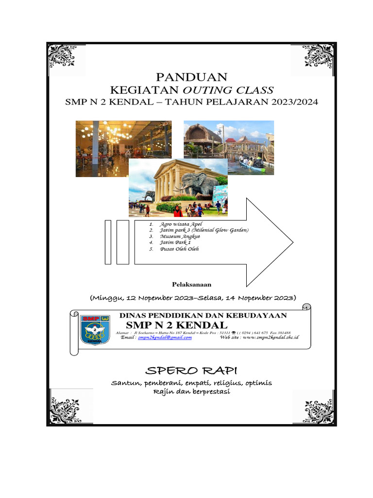 Outing Class Guide SMP N 2 Kendal 2023 | PDF