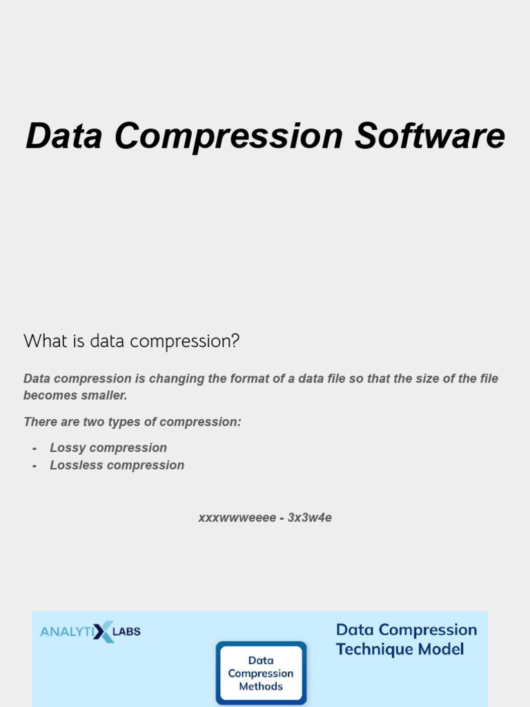 GCSE Computer Science - Data Compression | PDF