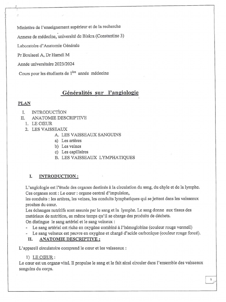 L'angiologie | PDF