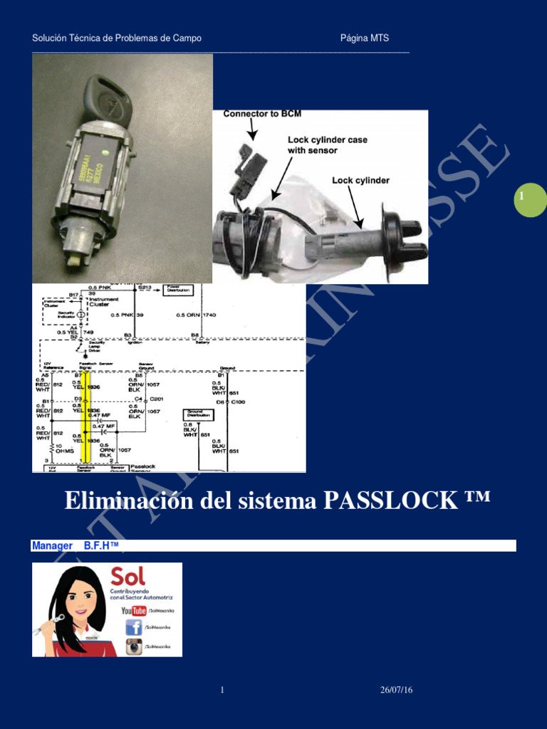Eliminacion Sensor Passlock en Chevrolet y GM | PDF Eliminacion Sensor Passlock en Chevrolet y GM | PDF
