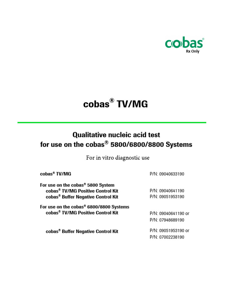 TV-MG PCR | PDF | Polymerase Chain Reaction | Primer (Molecular Biology)
