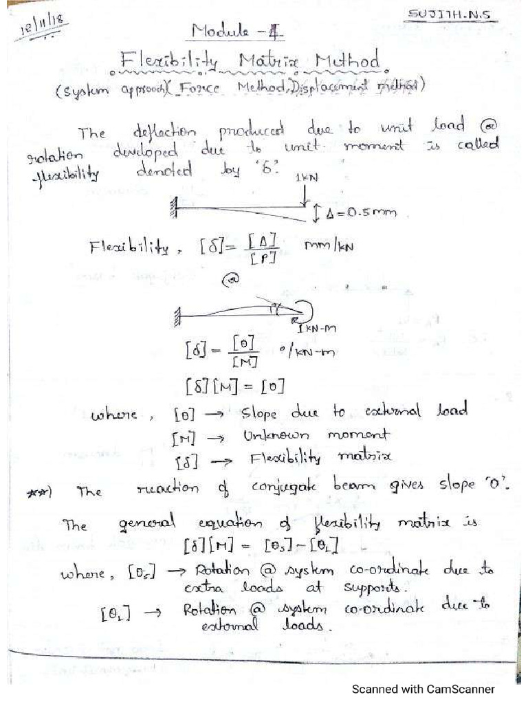 Flexibility Matix and Stiffness Matrix Methods | PDF