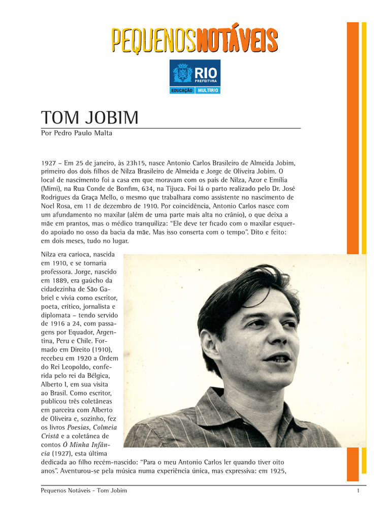 Biografia Tom Jobim | PDF