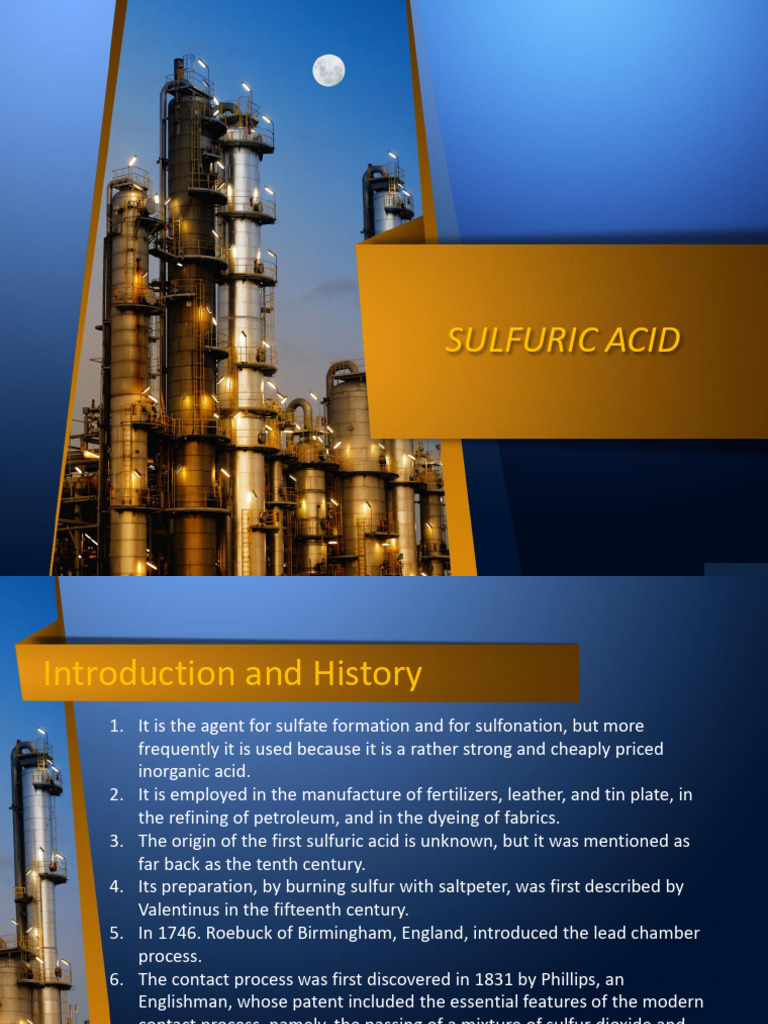 Sulphuric Acid | PDF | Sulfuric Acid | Chemical Substances