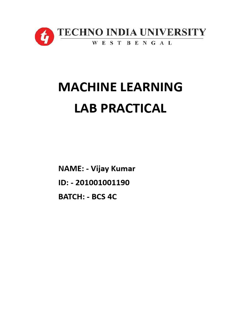 Machine Learnin | Download Free PDF | Regression Analysis | Mean Squared Error
