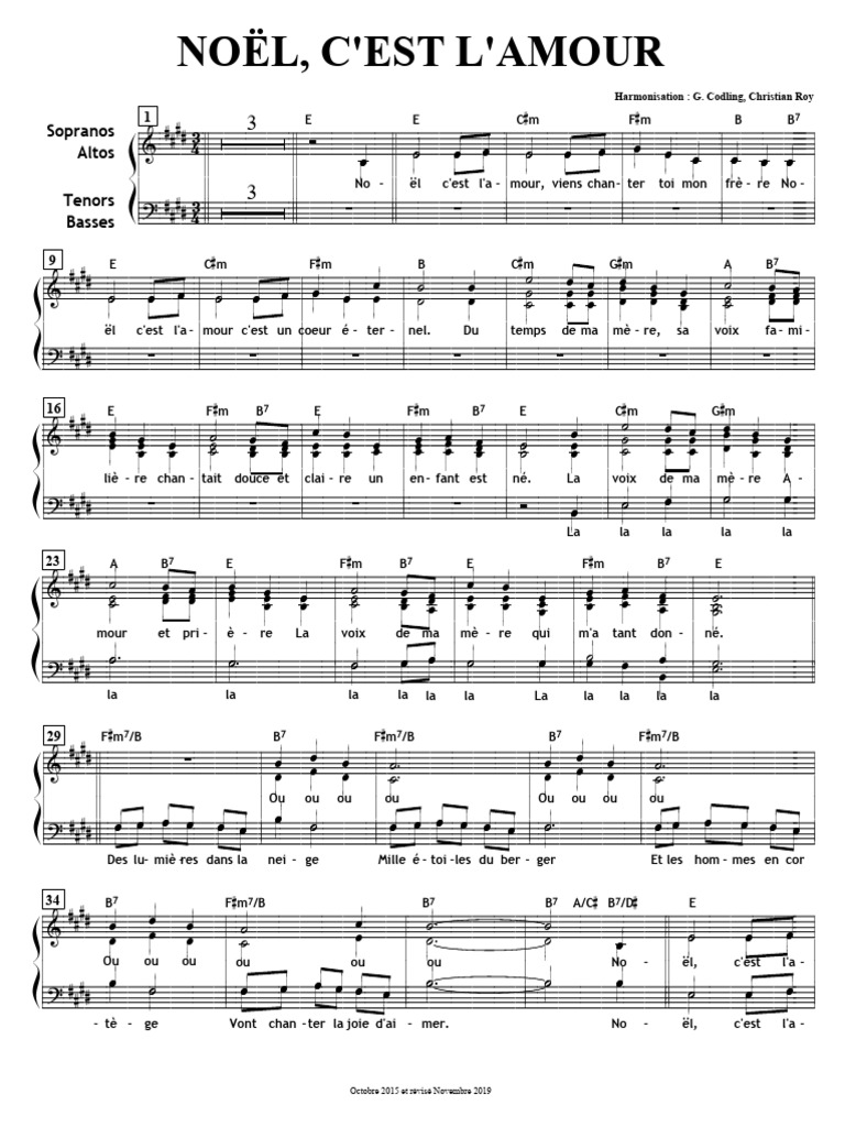Noel C Est L Amour SAH Extract | PDF