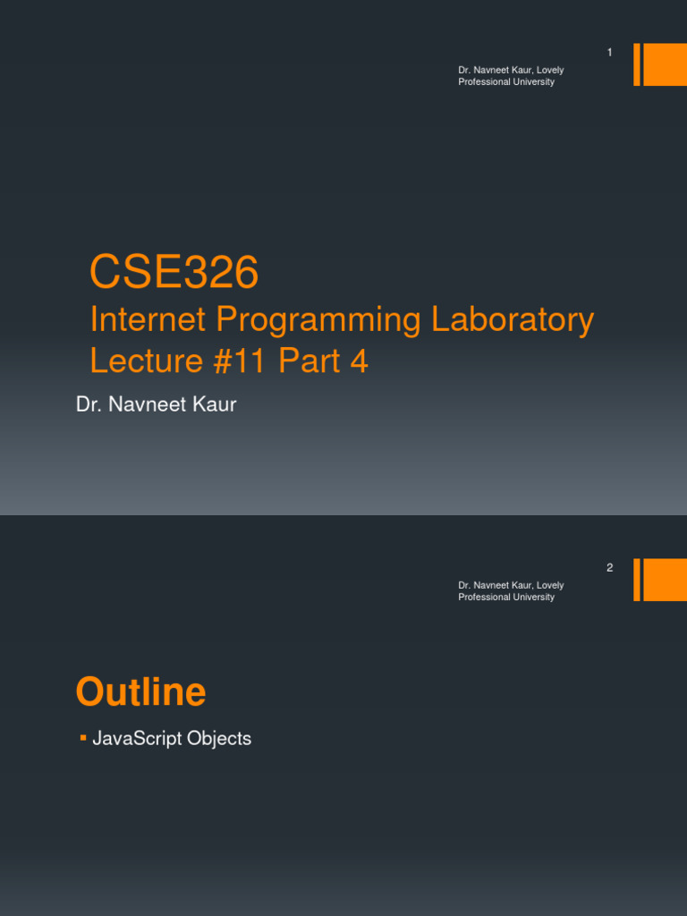 CSE326 Lec11 Part41 | PDF | Object (Computer Science) | Java Script