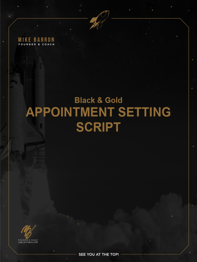 Appointment Setting Script Overview | PDF