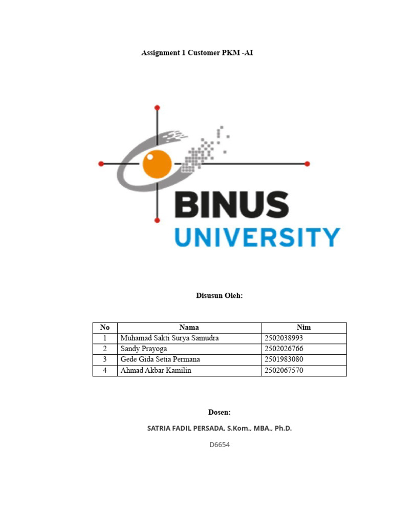 Assignment 1 PKM-AI | PDF