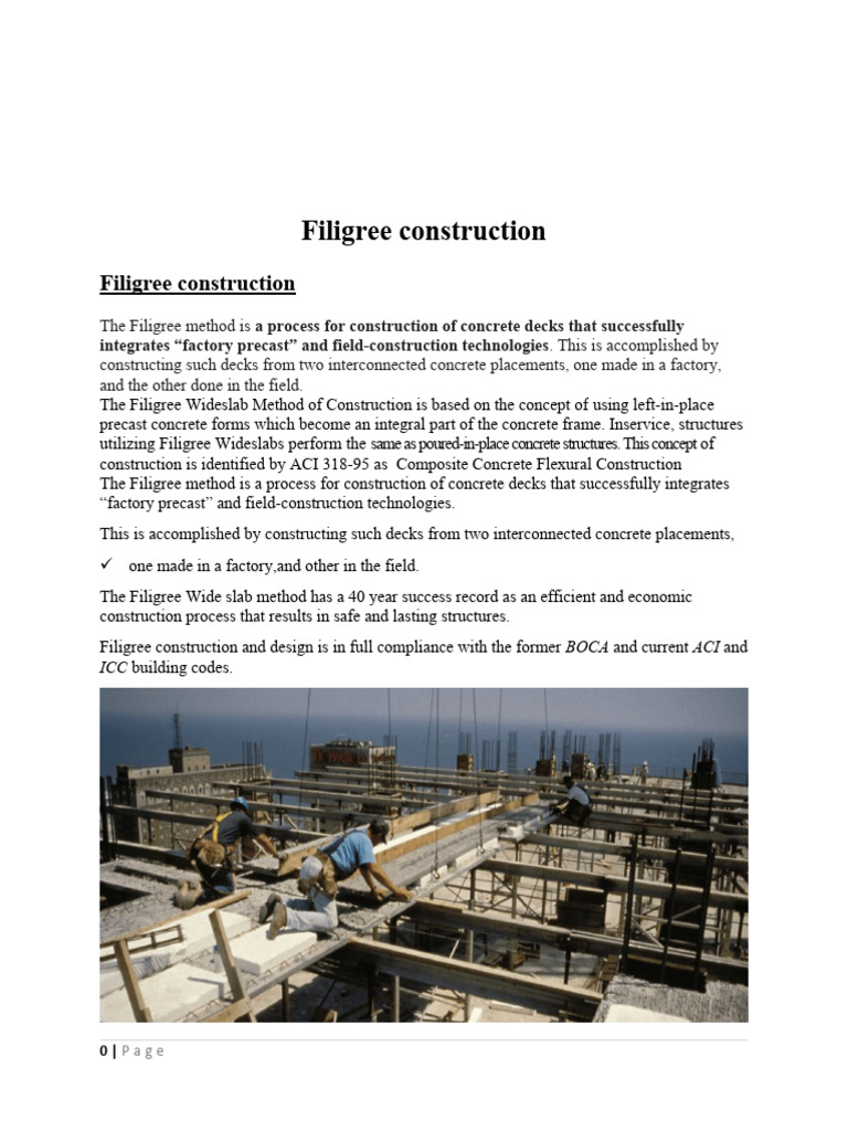 The Filigree Method Chapter 4 | PDF | Concrete | Precast Concrete