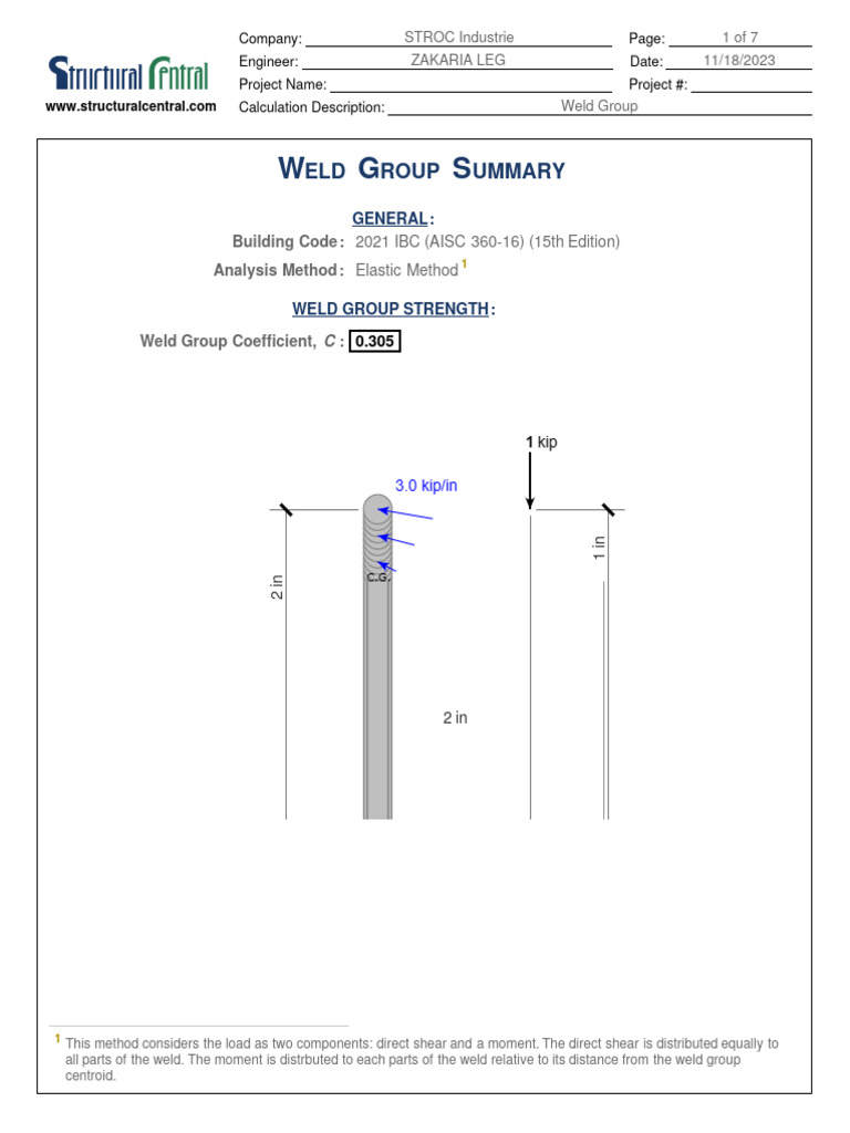 Weld Group Strength Analysis | PDF | Mechanical Engineering | Mechanics