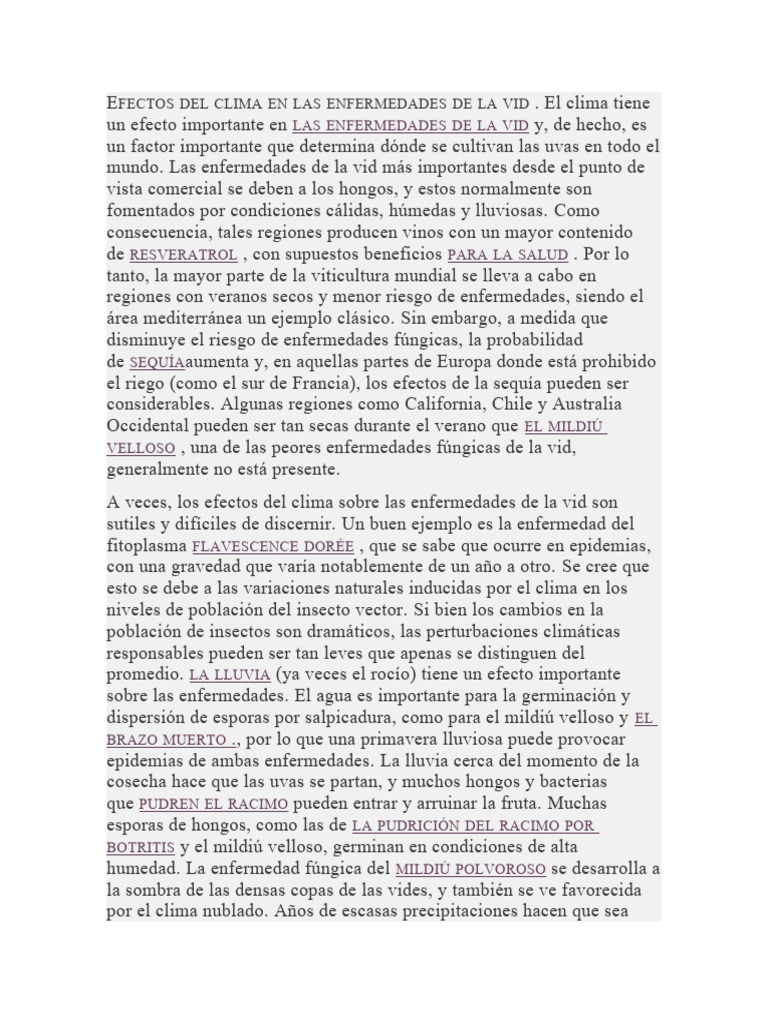 10 Efectos Del Clima en Las Enfermedades de La Vid Jancis R | PDF 10 Efectos Del Clima en Las Enfermedades de La Vid Jancis R | PDF