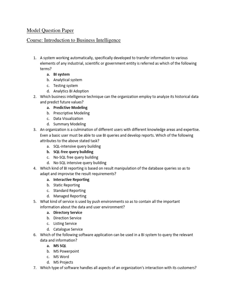 Introduction To Business Intelligence | PDF | Business Intelligence | Data