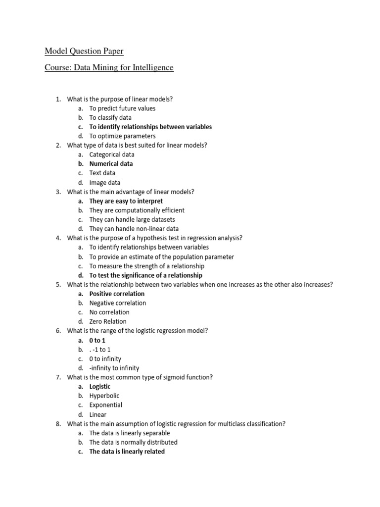 Data Mining For Intelligence | PDF | Regression Analysis | Logistic ...