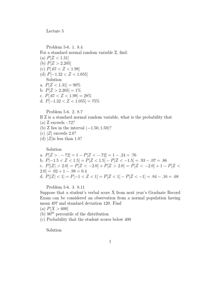 Chapter 6 The Normal Distribution | PDF | Statistical Theory | Probability