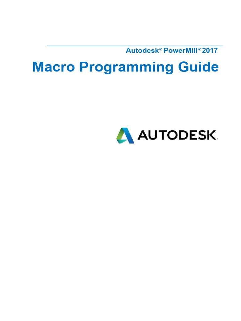 Delcam Powermill 2017 Macroprogramming 2016 Pdf Parameter Computer Programming Macro