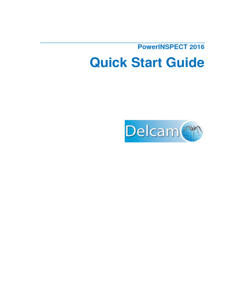 Delcam - PowerINSPECT 2016 QuickStart EN - 2015 | PDF | Computer Aided Design | Engineering ...