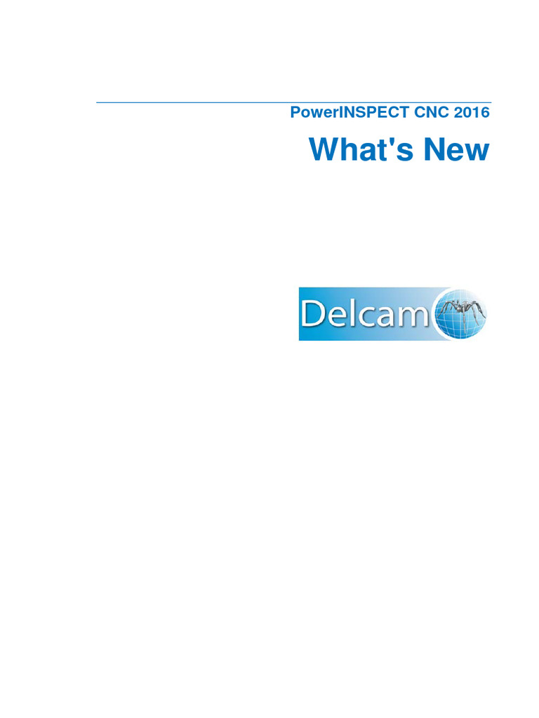 Delcam - PowerINSPECT 2016 WhatsNew CNC EN - 2015 | PDF | License | Computer Aided Design