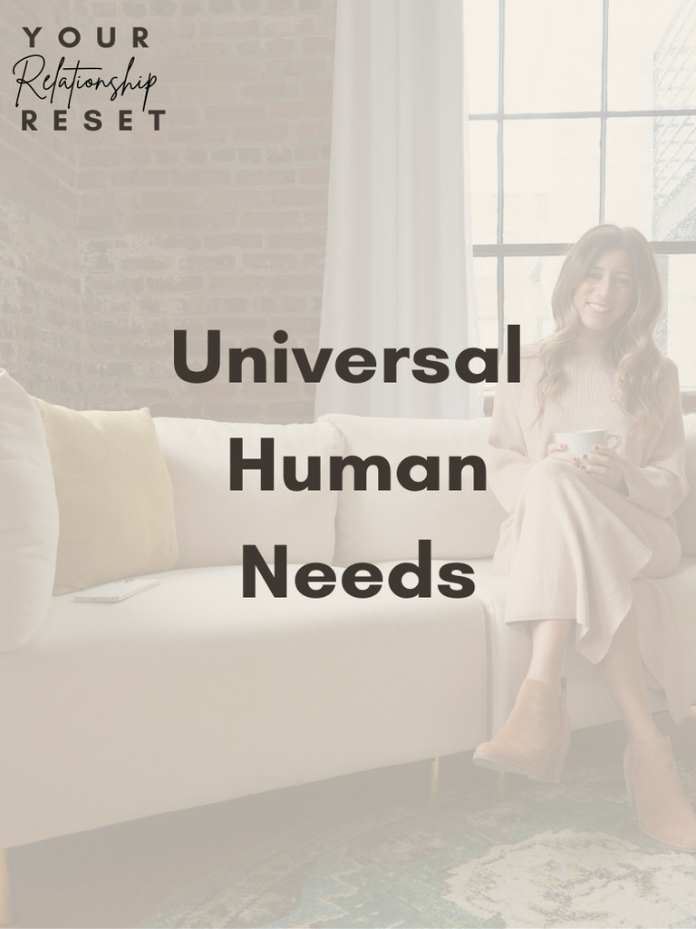 Universal Human Needs YRR | PDF | Self-Improvement | Science & Mathematics