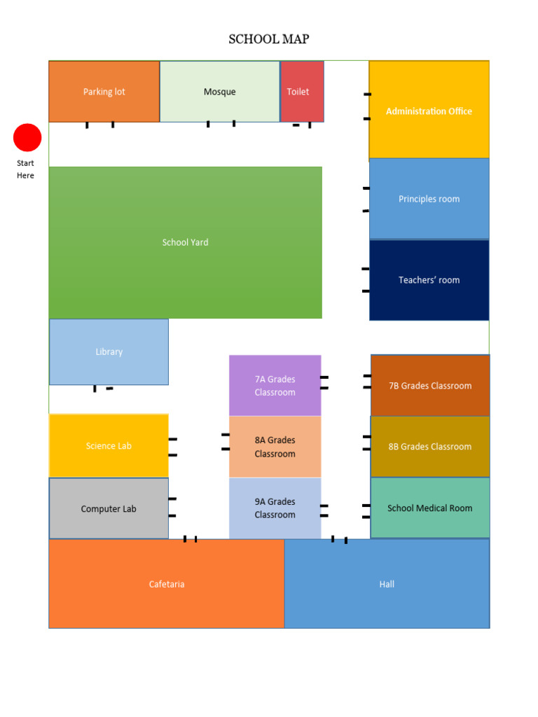 School Map Fo Speaking Exam MTSN 1 Malang | PDF
