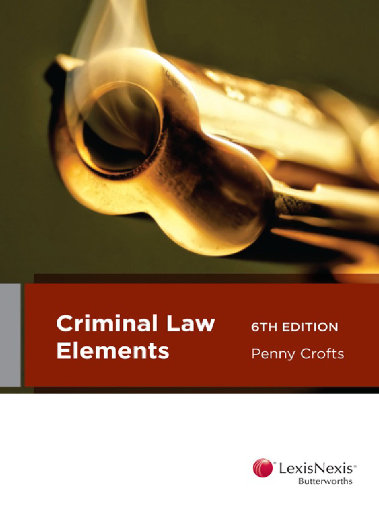 Criminal Law Elements | PDF | Manslaughter | Criminal Law