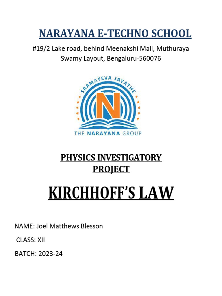 Physics Project | PDF