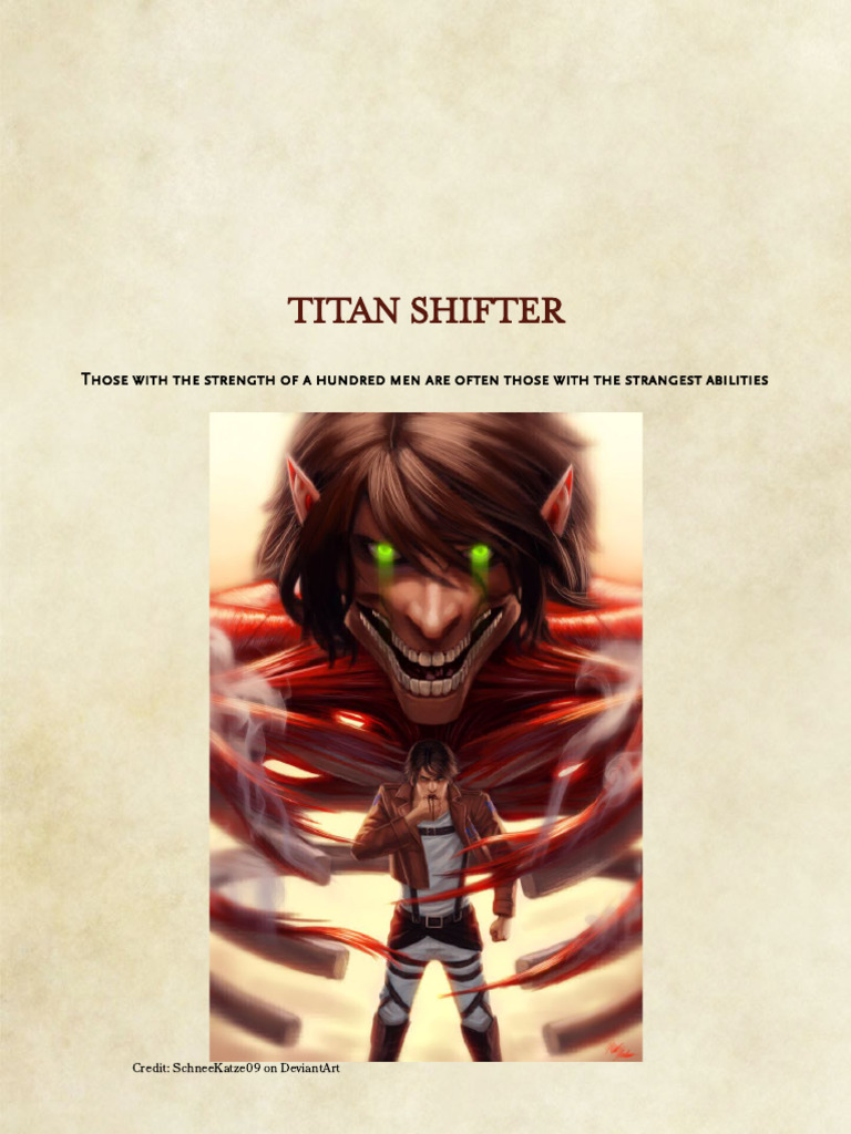 Titan Shifter | PDF