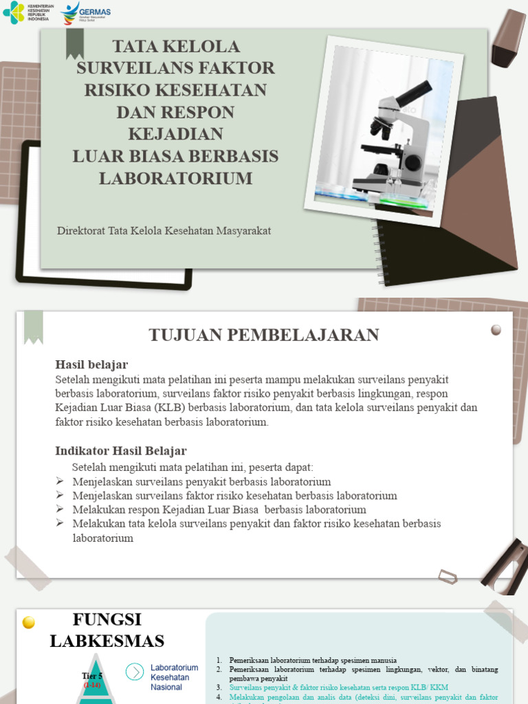 Surveilans Kesehatan Berbasis Laboratorium | PDF | Pengembangan Diri