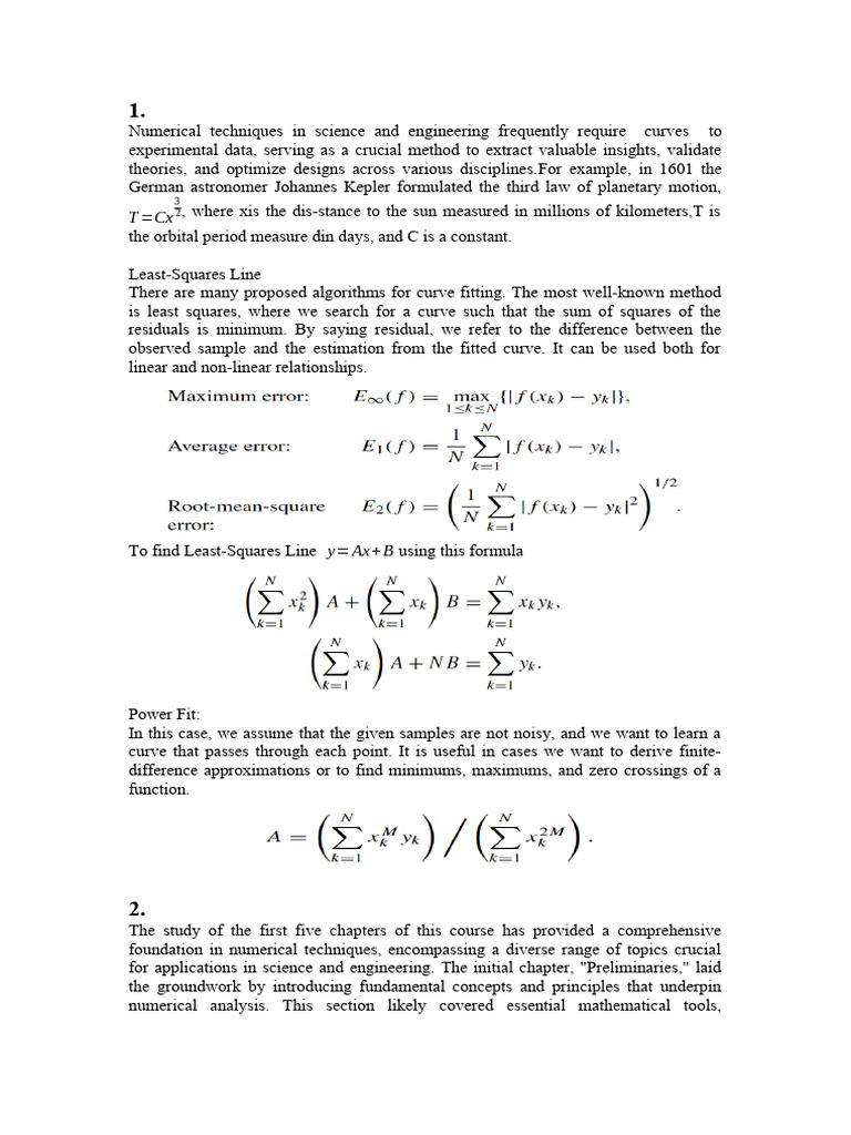 Assignment 4 | PDF | Least Squares | Numerical Analysis