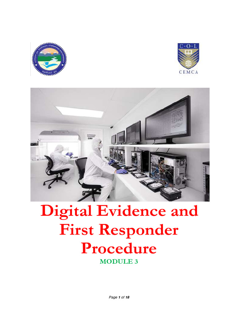Module 03 Digital Evidence and First Responder Procedure | PDF ...