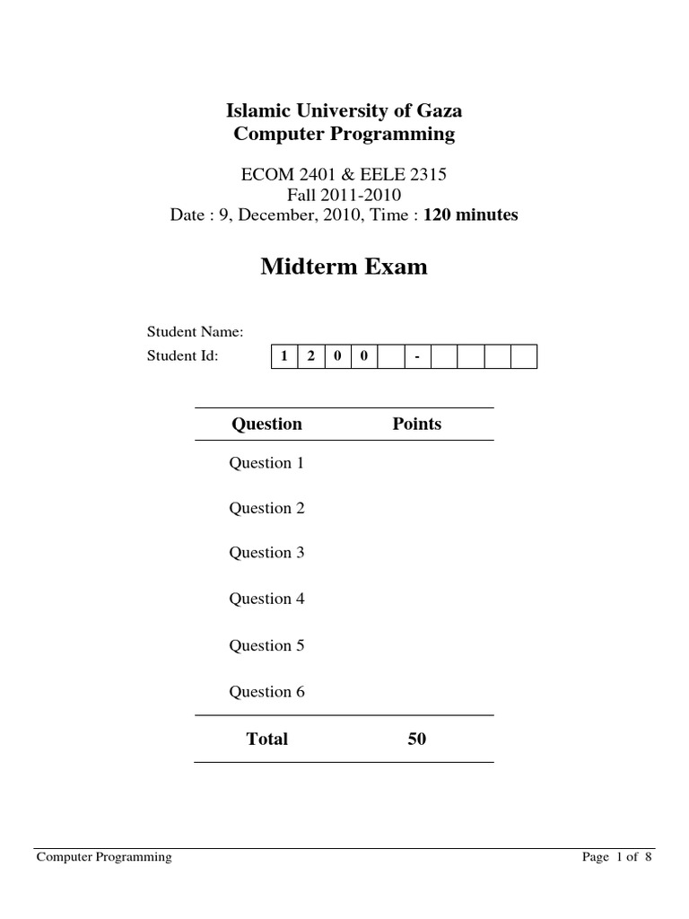 CPP MidTerm | PDF | Programming Paradigms | Computer Programming CPP MidTerm | PDF | Programming Paradigms | Computer Programming