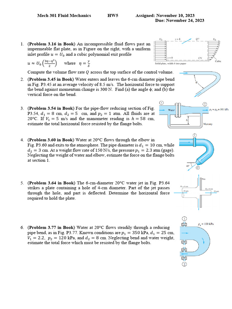 Mech 301 HW5 | PDF