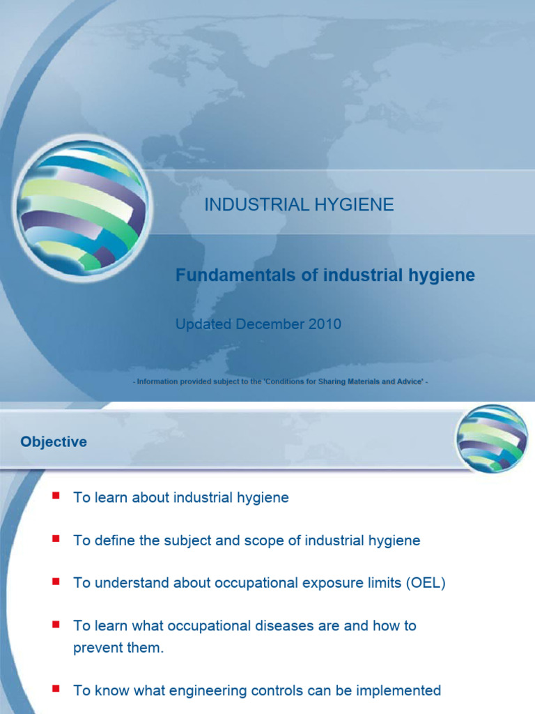 Introduction To Industrial Hygiene Training | PDF | Occupational ...