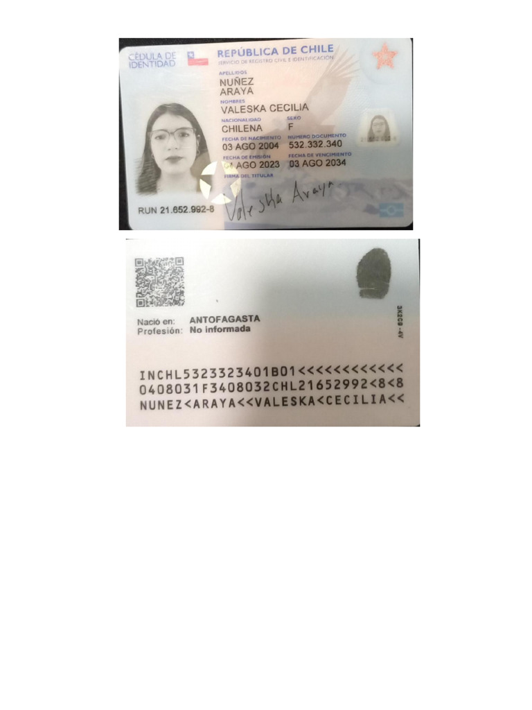 Cedula de Identidad | PDF