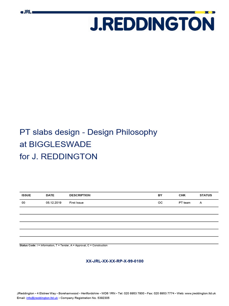 PT Design Statement | PDF | Building Engineering | Building Technology
